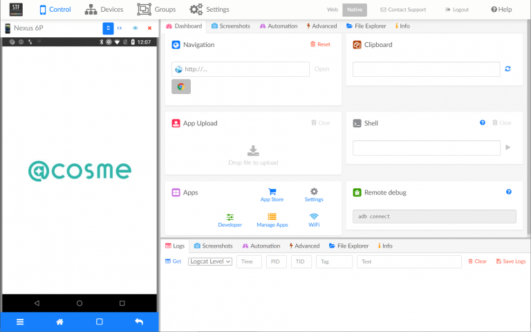 OpenSTFでAndroid端末のリモートテストを簡単にする - istyle Tech Blog